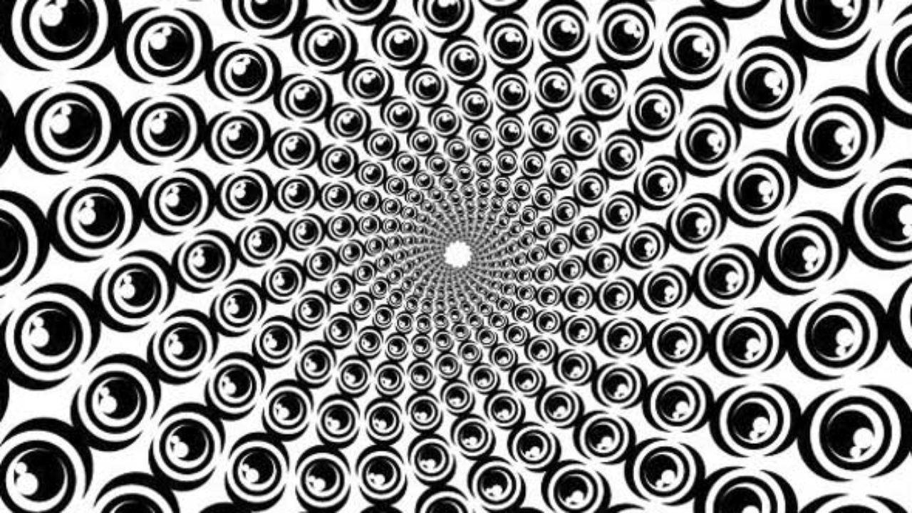 Chalk Optical Illusions Wallpaper