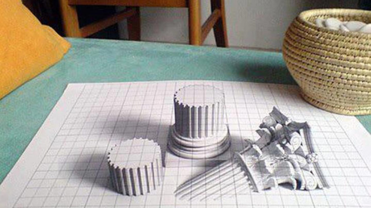 3d Pencil Drawings On Paper