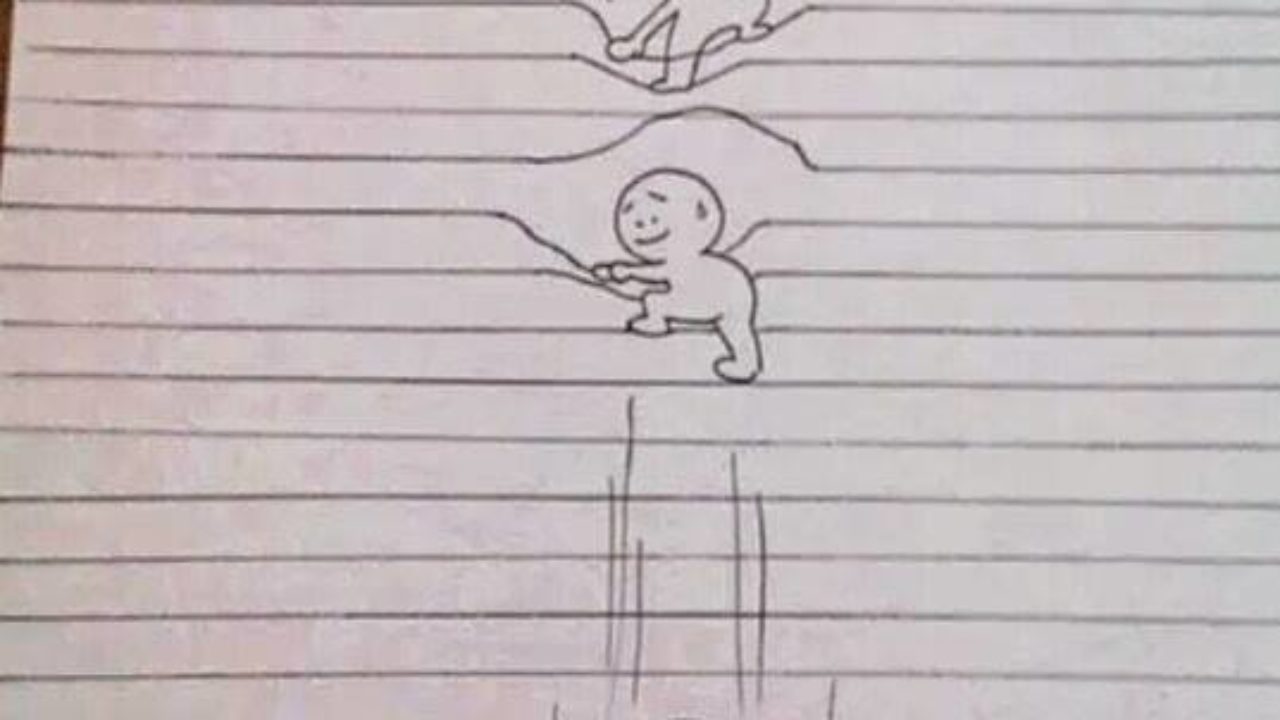 Cool Notebook Paper Drawings