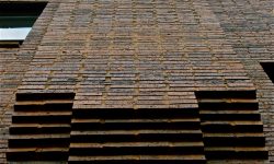 Funky Leaning House Optical Illusion